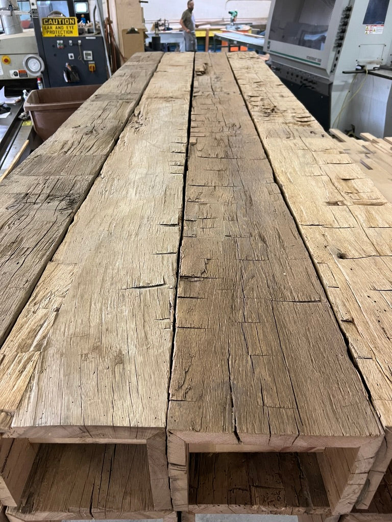 Reclaimed Hand Hewn Oak Box Beams – Salvage Europe