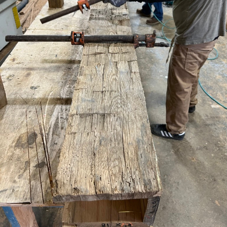 Reclaimed Hand Hewn Oak Box Beams – Salvage Europe